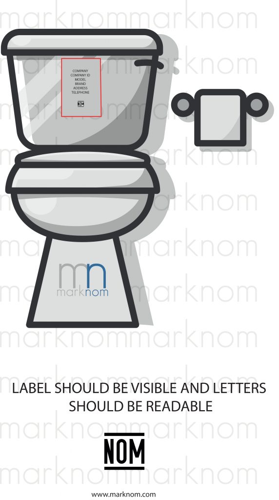 Toilet label – Mark NOM